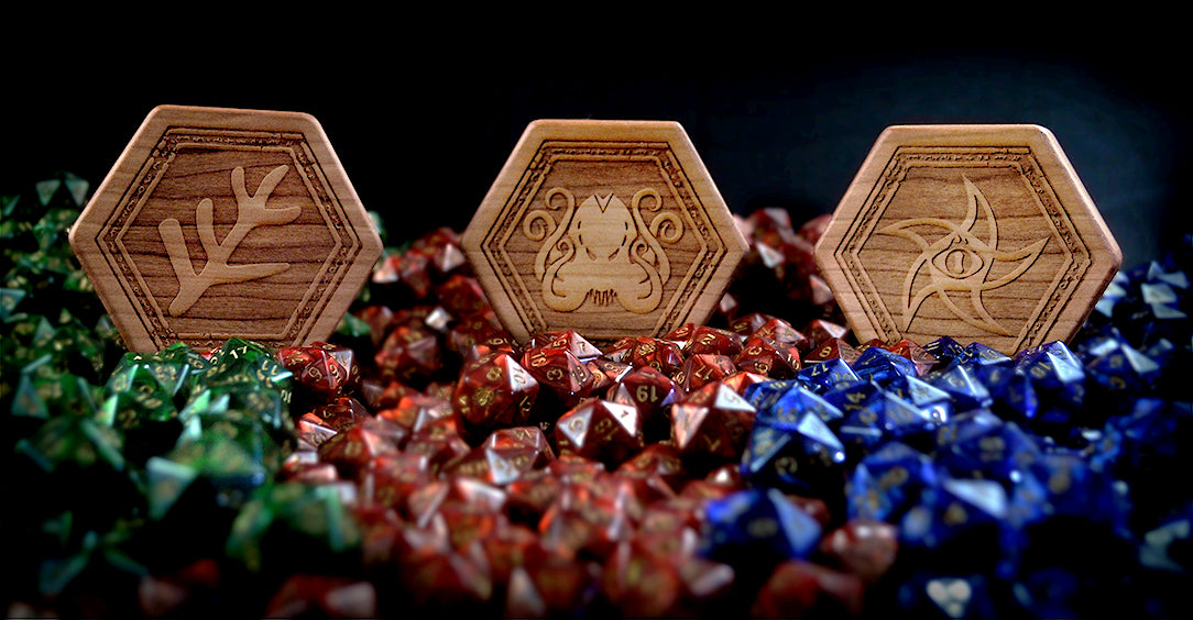 Premium Wooden Elder Dice Chests – Infinite Black
