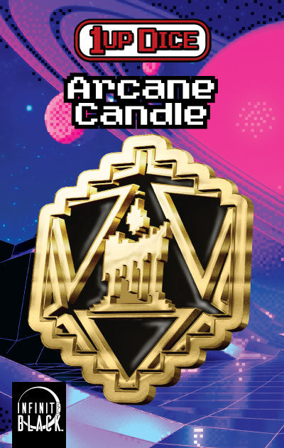 Arcane Candle Black d2 Coin – Infinite Black
