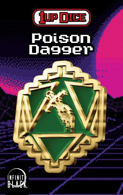 Poison Dagger d2 Coin – Infinite Black