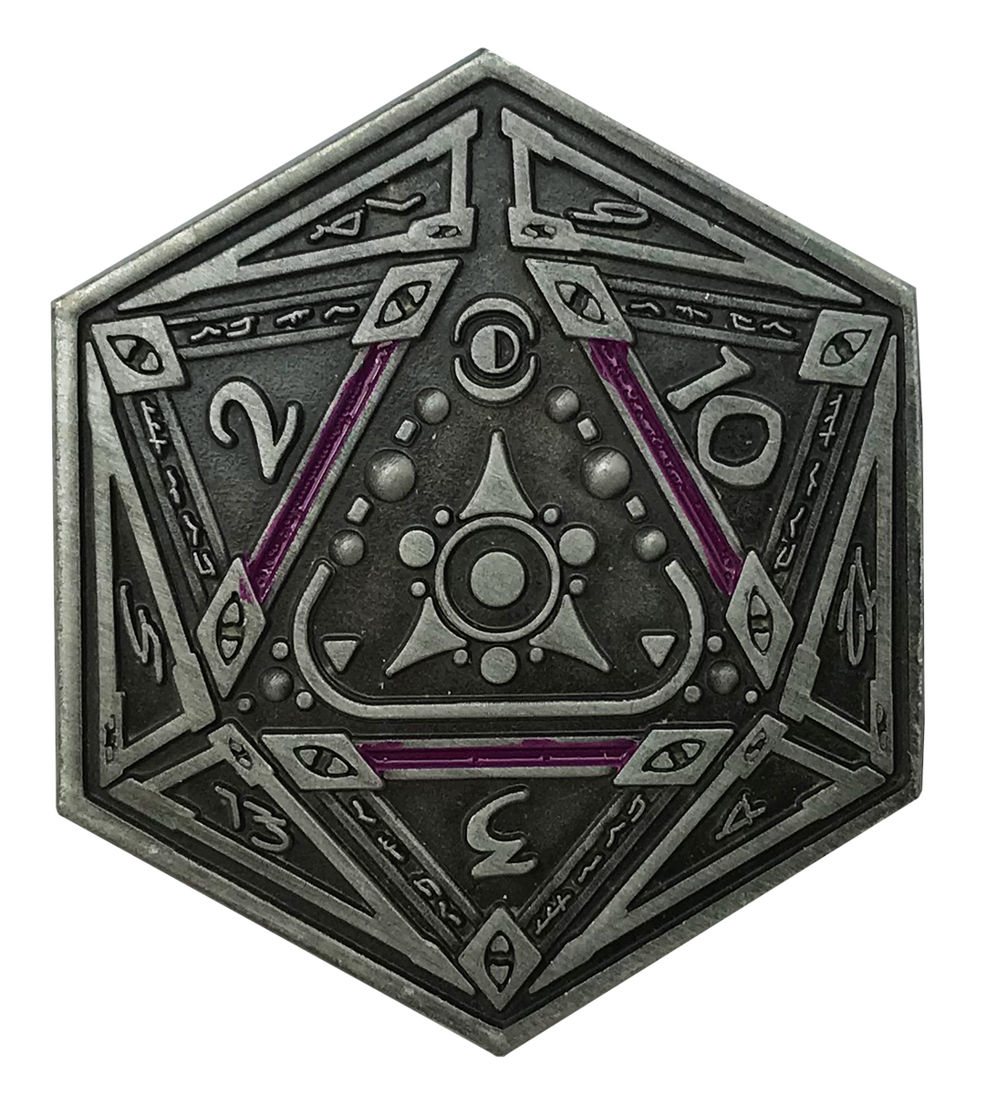 Sigil of the Dreamlands d2 Coin – Infinite Black