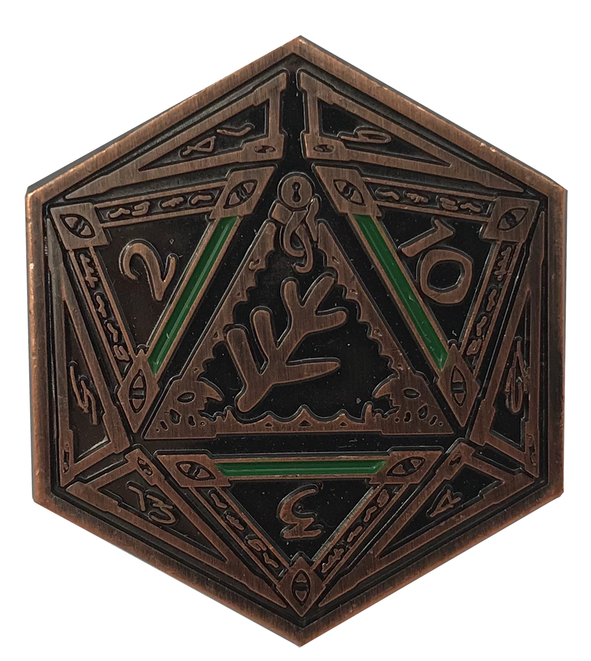 Elder Sign d2 Coin – Infinite Black