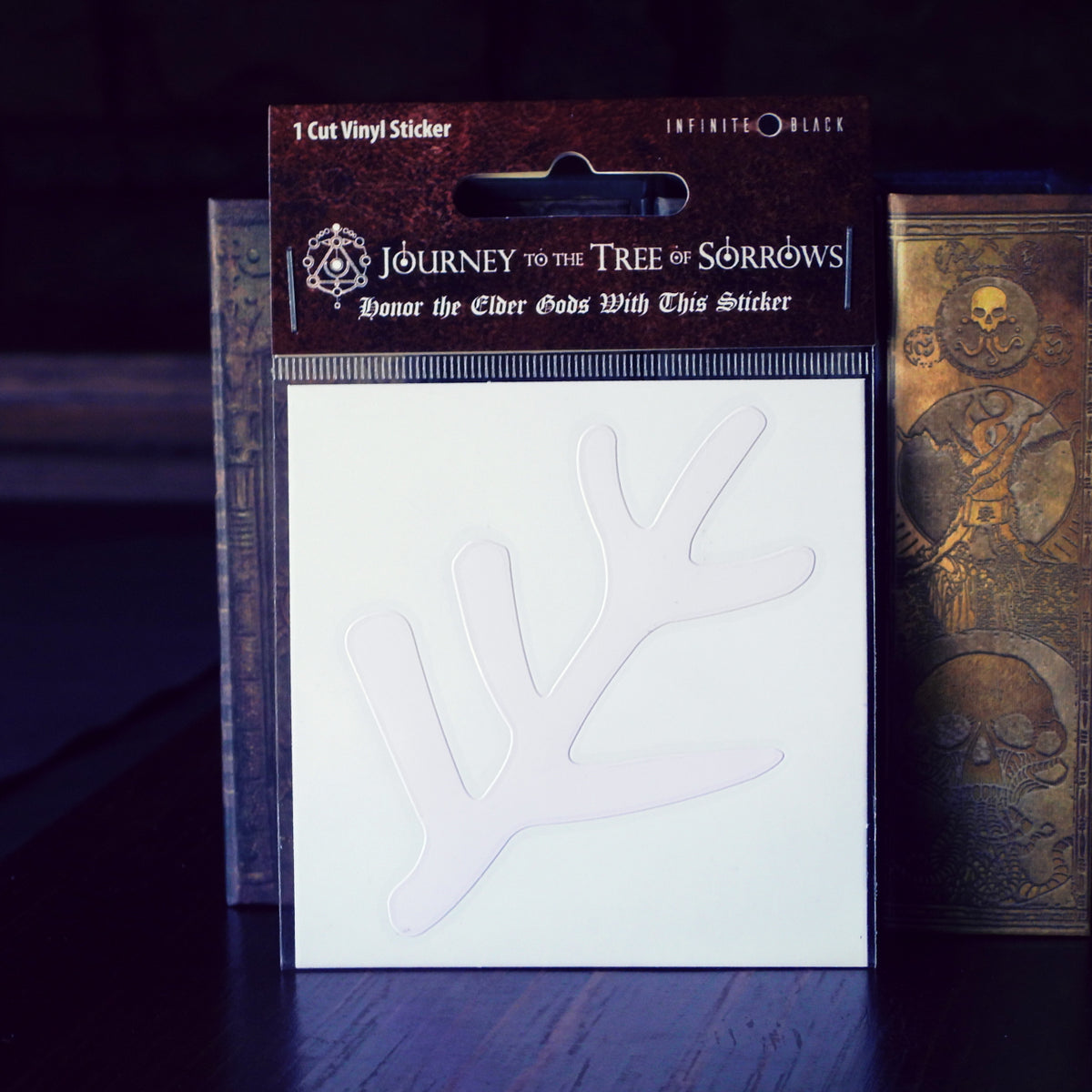 Elder Sign Sticker - White Vinyl Decal – Infinite Black