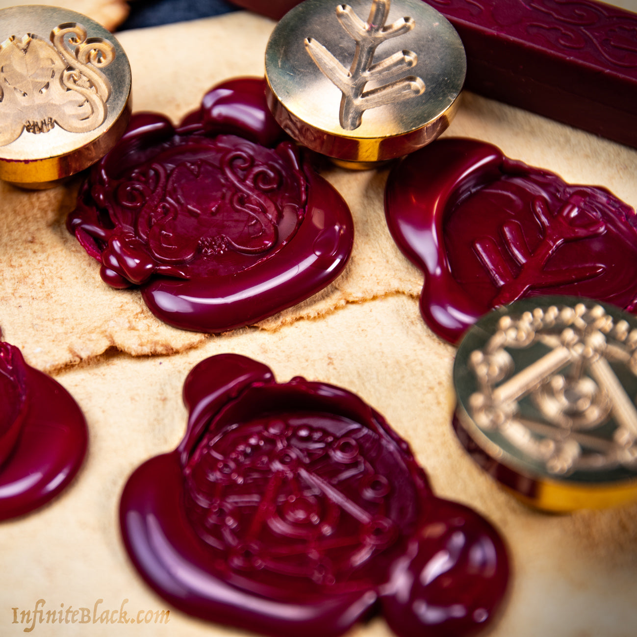 Wax Seal Set – Elder Dice Symbols – Infinite Black