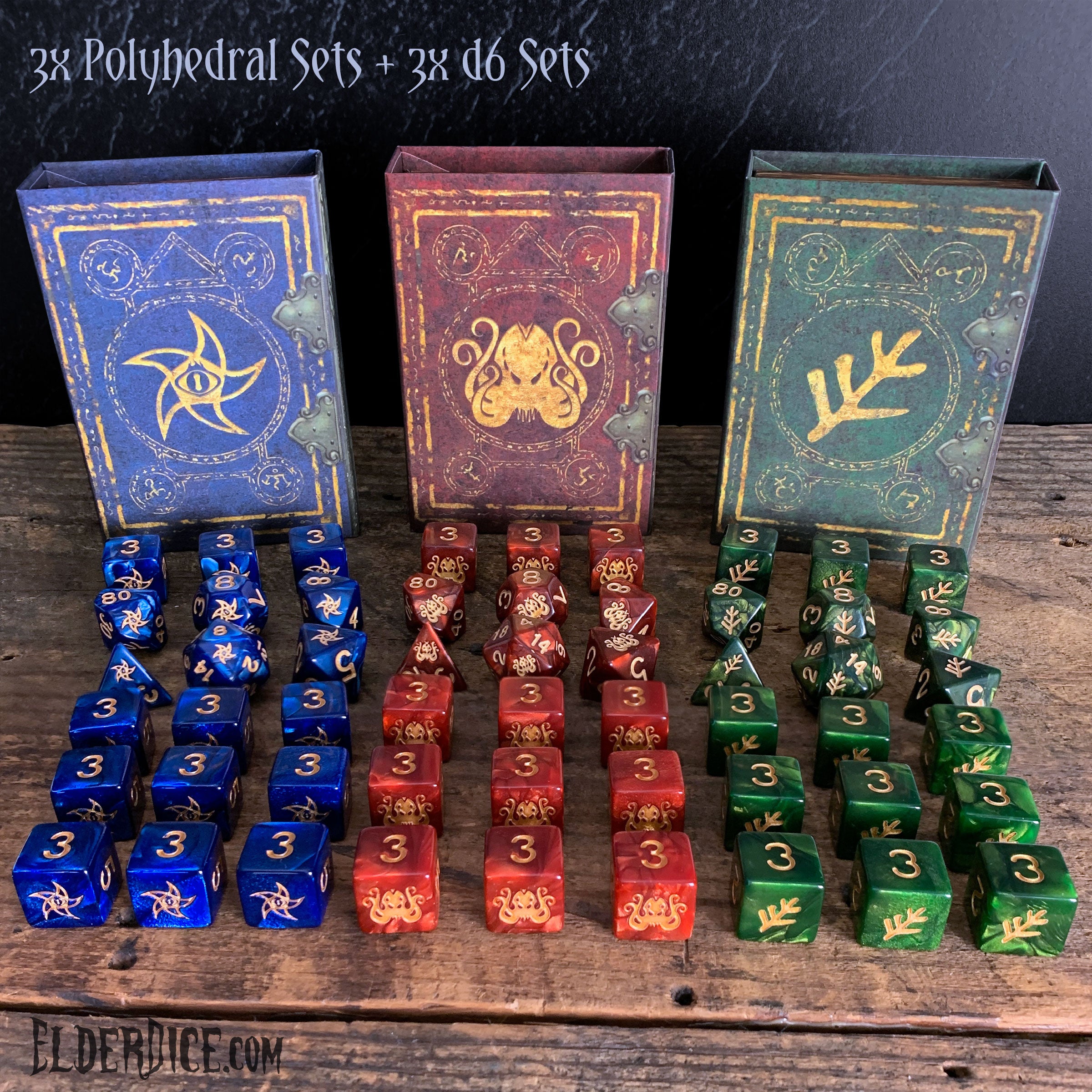 Complete Elder Dice: Original Elder Dice Collection – Infinite Black