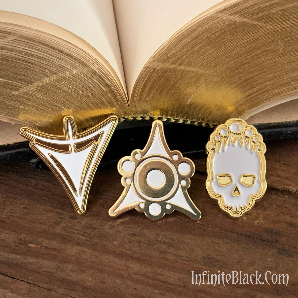 Unspeakable Tomes Complete Collectable Enamel Pin Set – Infinite Black